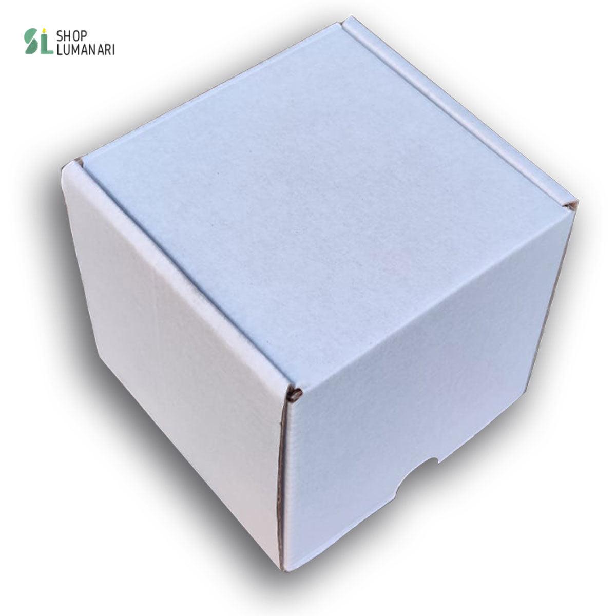 Pack of 10 cardboard boxes 10x10x10cm, white – shoplumanari.ro